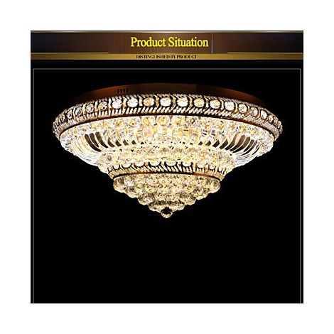 Modern Luxury 72W LED Crystal Ceiling Light Bedroom LED Absorb Dome ...